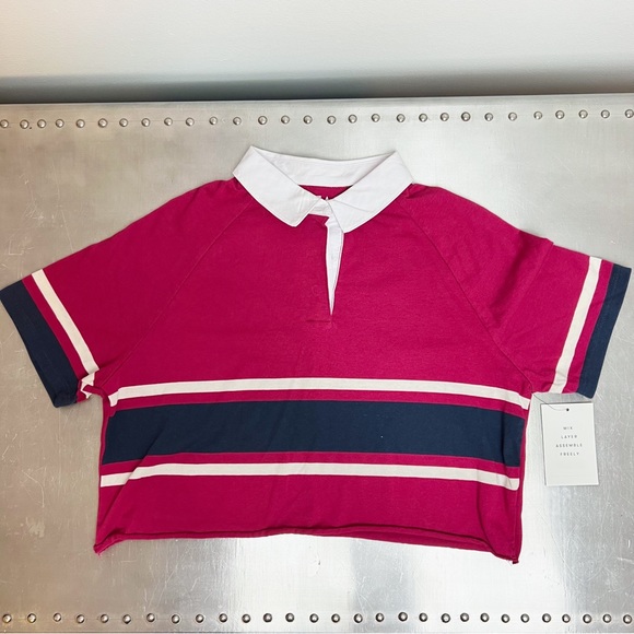 Free Assembly | Shirts & Tops | Free Assembly Girls Rugby Stripe ...